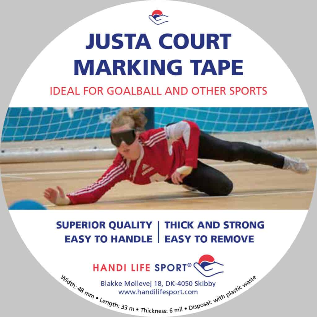 Justa Goalball tape – box with 36 rolls - Handi Life Sport