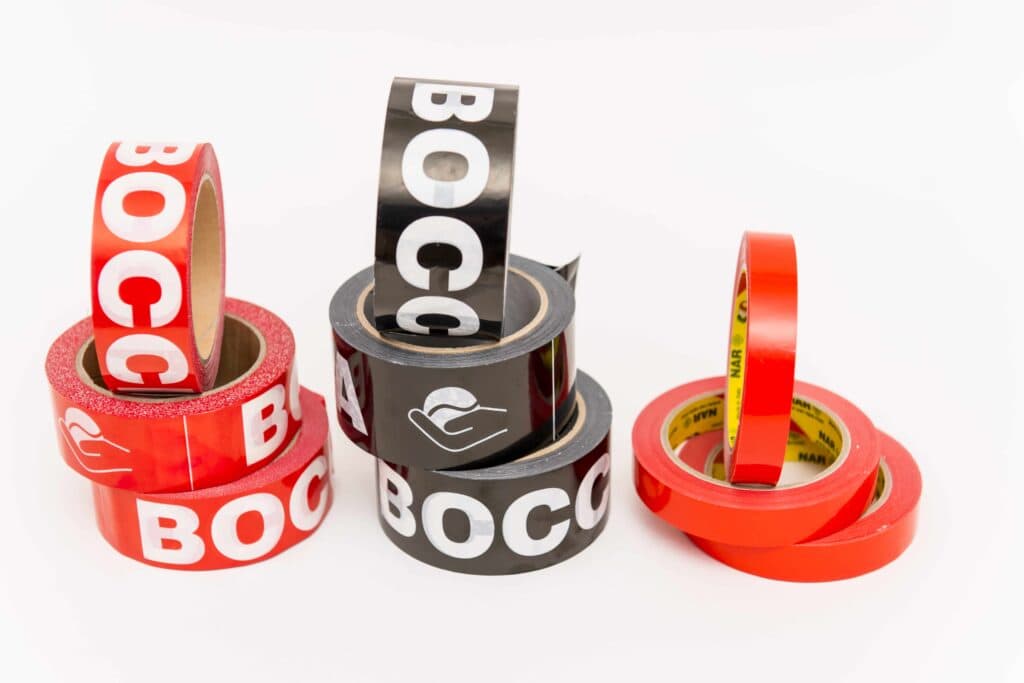 Box with 36 rolls – Boccia tape, black/white, 50 mm - Handi Life Sport